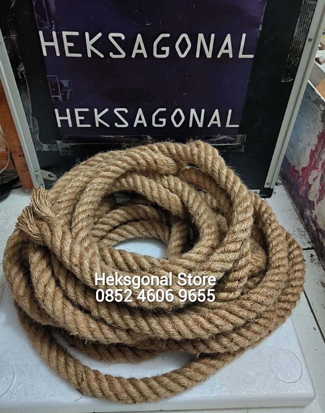 Tali goni tali tambang HEMP Rope 30mm Balikpapan | HEKSAGONAL